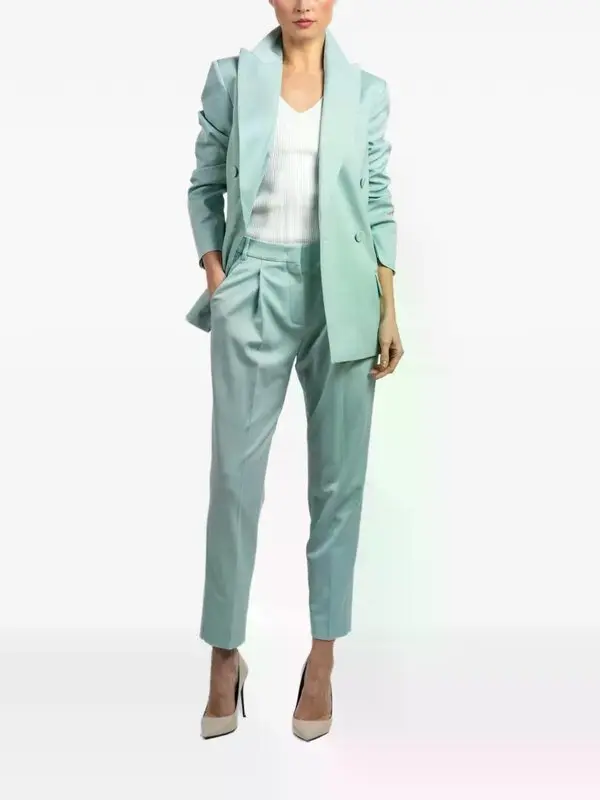 Another Tomorrow Double-breasted Blazer