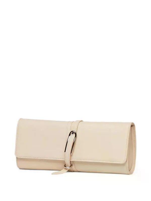 LIFFNER Belted Leather Clutch Bag