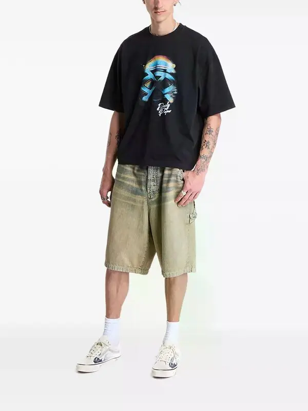 DAILY PAPER Shield Helmet Graphic-print T-shirt