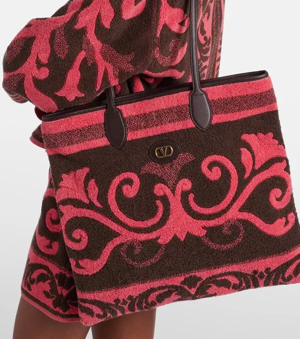 Valentino Garavani Vlogo Medium Terry Tote Bag