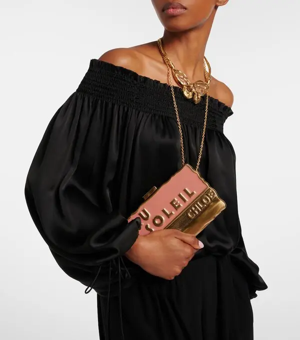 Chloé Soleil Clutch - Gold
