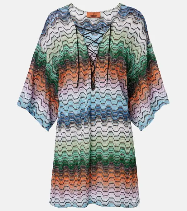 Missoni Wave Lame Beach Dress - Multicoloured