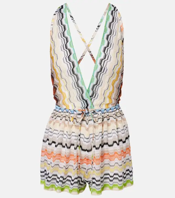 Missoni Zigzag Knit Playsuit - Multicoloured