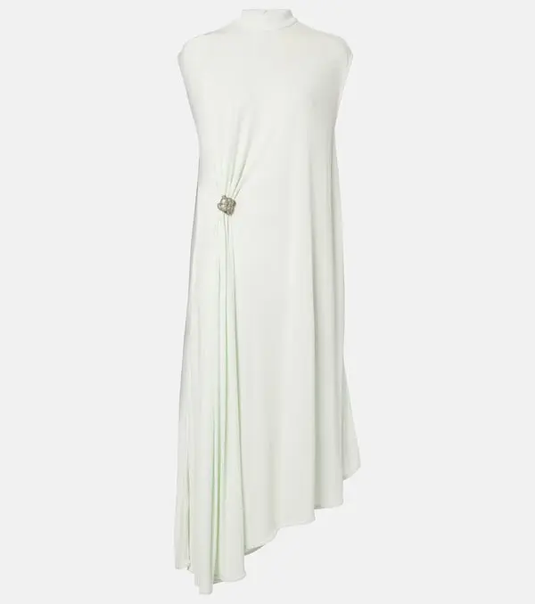 Bottega Veneta Crepe Jersey Midi Dress - Green