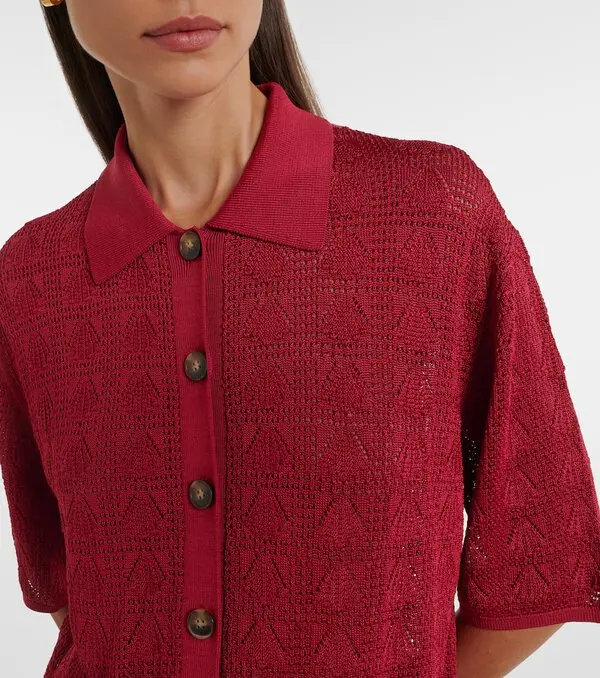 Loulou De Saison Siani Knitted Cardigan - Red
