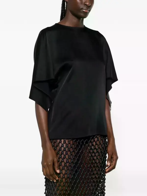 Stella McCartney Cape-sleeve Tie-fastening Top