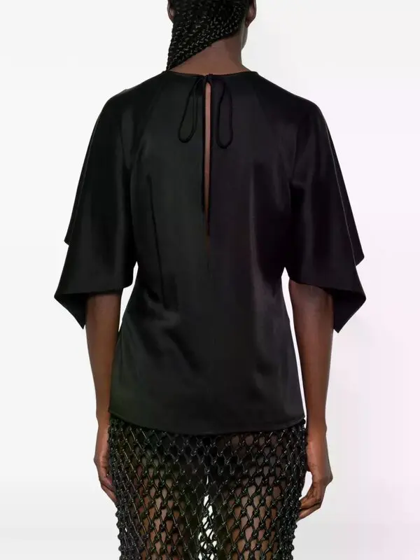 Stella McCartney Cape-sleeve Tie-fastening Top