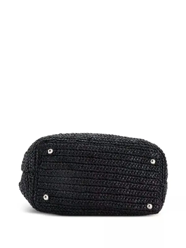 Prada Raffia Convertible Open Tote Bag