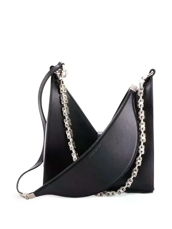 Givenchy Cut Out Leather Mini Crossbody Bag - Black