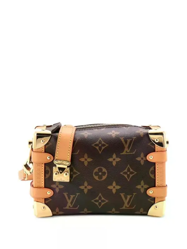 LOUIS VUITTON Side Trunk Handbag Monogram Canvas Pm - Brown
