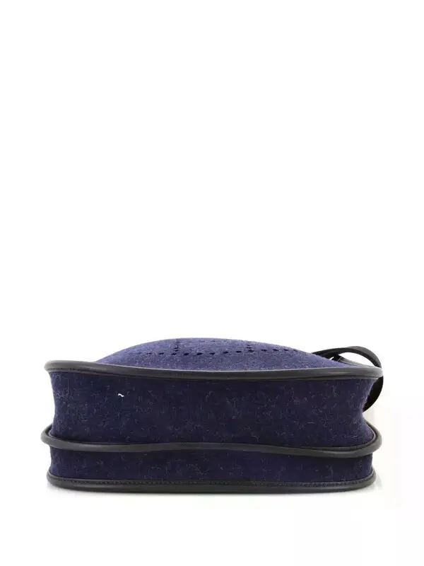 Hermès Evelyne Gen Iii Felt Pm Crossbody Bag - Blue