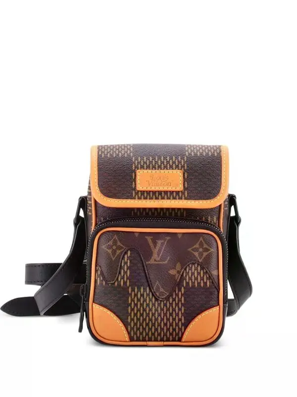 LOUIS VUITTON Nigo Amazone Messenger Bag Limited Edition Giant Damier & Monogram Canvas Nano Crossbody Bag - Brown