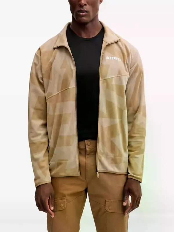 Adidas Printed Full-zip Sweater