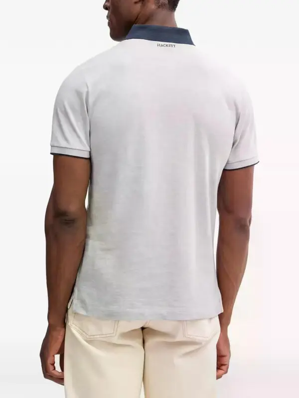 HACKETT Embroidered Pique Polo Shirt