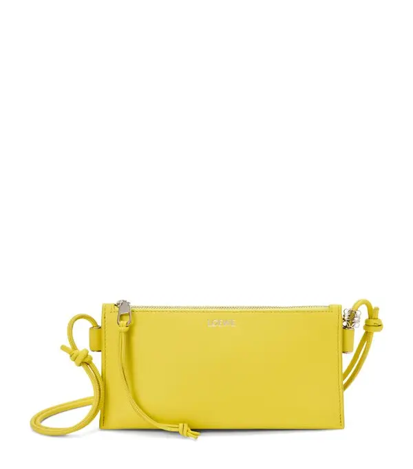 Loewe Nappa Leather Joya Pouch - Yellow