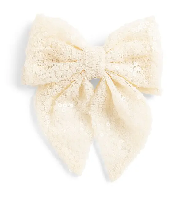 KONGES SLOJD Konges Sløjd Sequinned Bow Detail - White