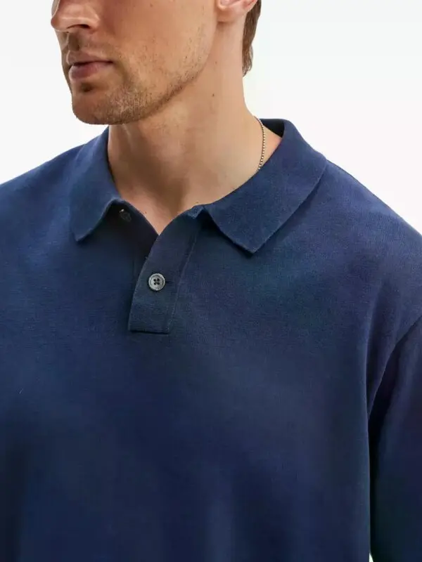 LEVI'S Short-sleeve Knitted Polo Shirt - Blue