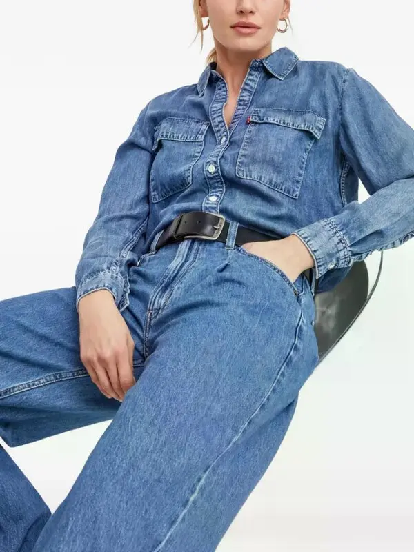 LEVI'S Classic Buttoned Shirt With Chest Pockets