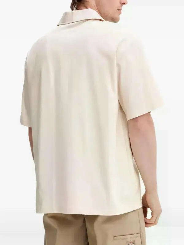 Dickies Half-zip Logo-patch Polo Shirt