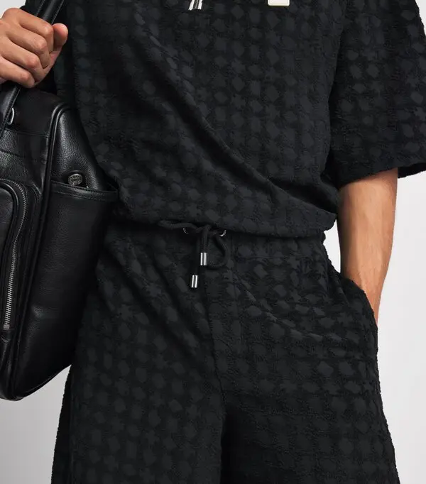 Amiri Ma Quad Monogram Jacquard Towelling Shorts