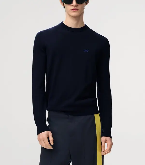 Loewe Stretch Wool Crewneck Sweater
