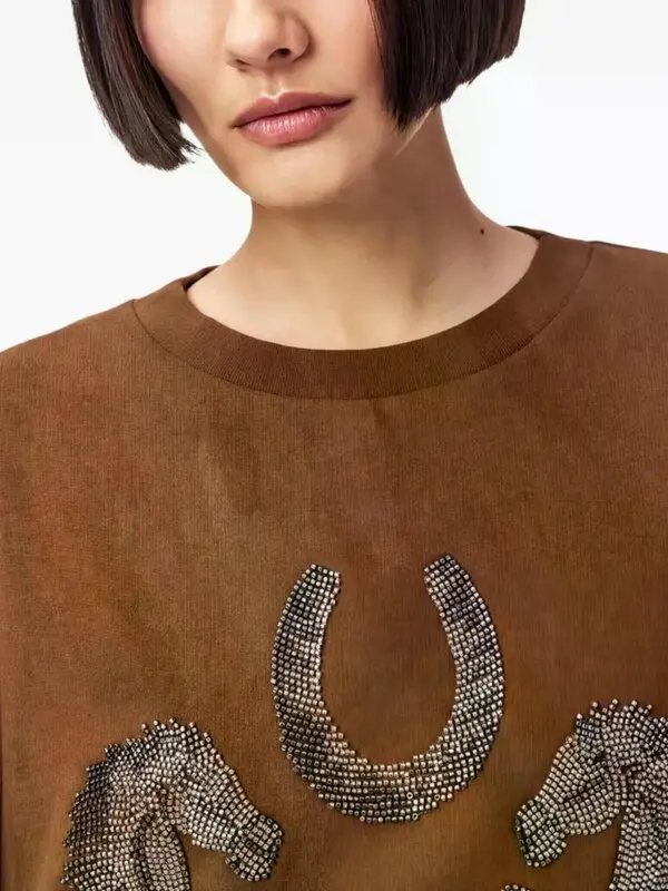 ALLSAINTS Horse-motif Embellished Sweatshirt
