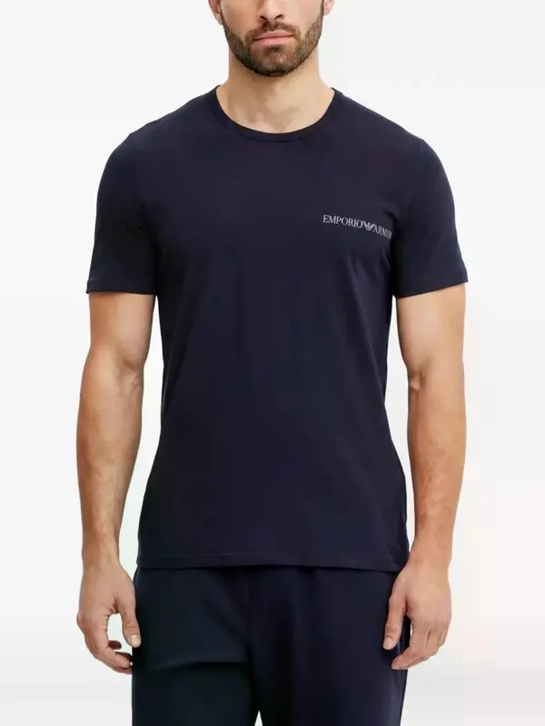 Armani Exchange Logo-print T-shirt - Blue