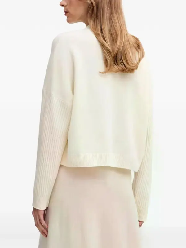 BENETTON V-neck Long Sleeve Sweater