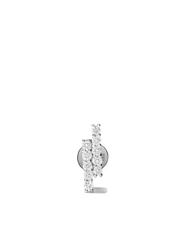 ALINKA 18kt White Gold Diamond Stud Earring - Silver