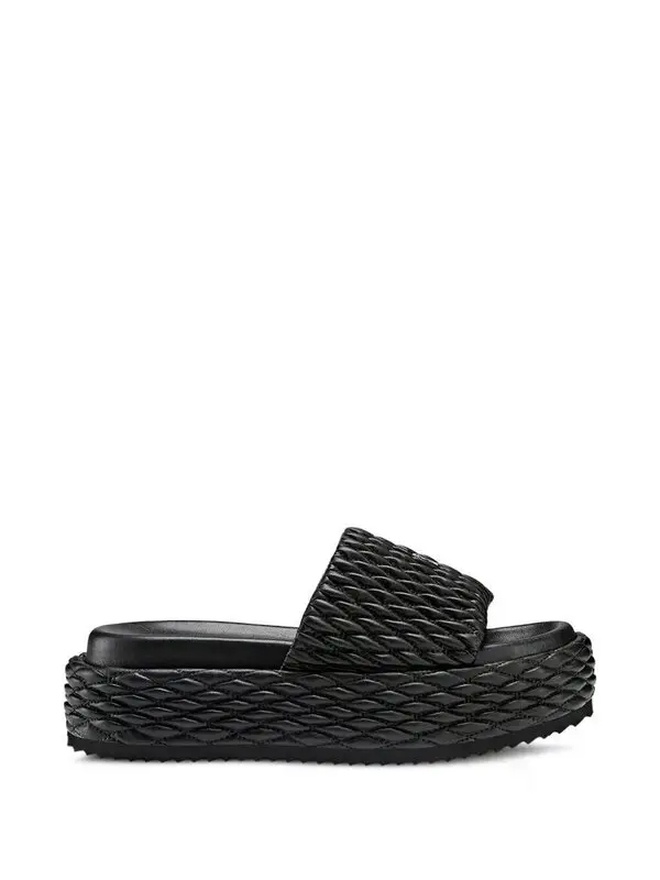 Bogner Sorrento Quilted Flatform Slides