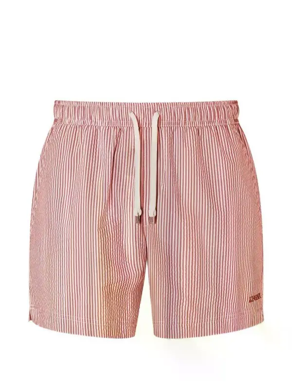 Zegna Striped Swim Shorts - Pink