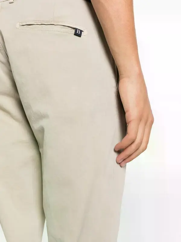 Boggi Milano Straight-leg Stretch-cotton Chino Trousers - Neutrals