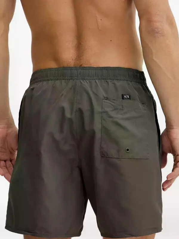Armani Exchange Logo Print Drawstring Swim Shorts