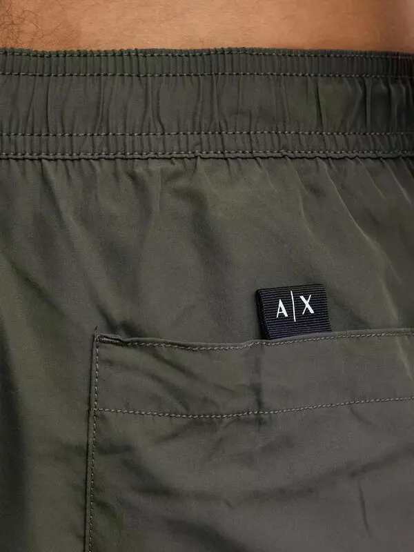 Armani Exchange Logo Print Drawstring Swim Shorts