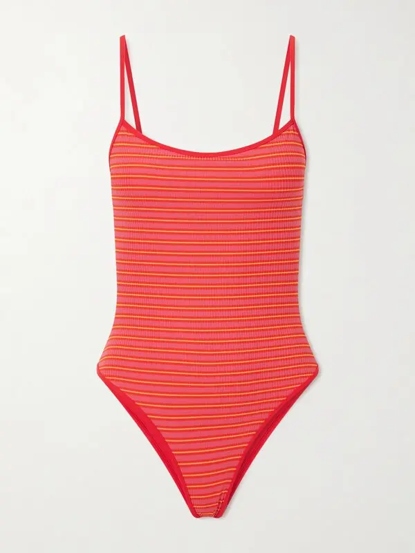 LIDO Trentasei Striped One-piece Swimsuit - Red