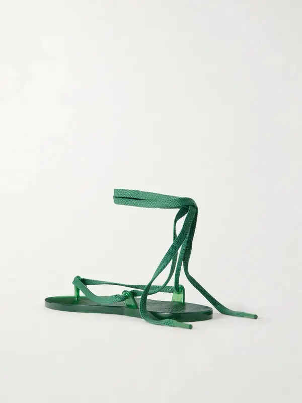 ANCIENT GREEK SANDALS Esther Jelly Thong Sandals - Green