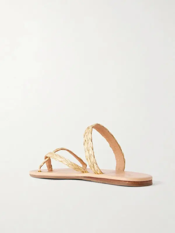 ANCIENT GREEK SANDALS Daphnae Raffia Sandals