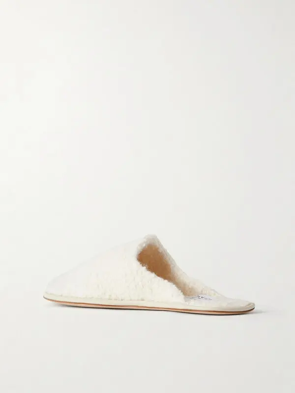 Gabriela Hearst Bristol Cashmere Slip-on Flats