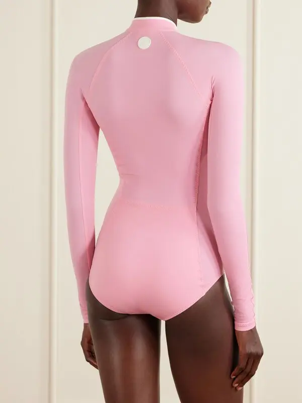 Hunza G Tyra Two-tone Swimsuit - Pink