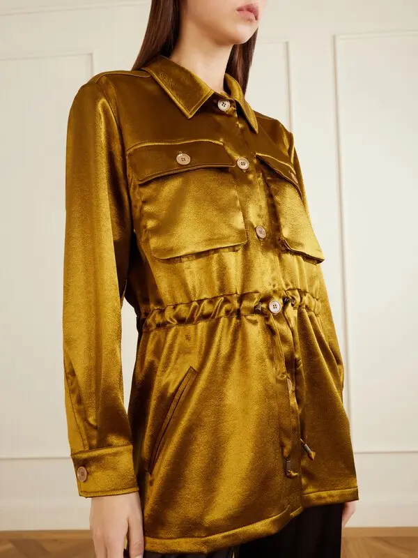 Giuliva Heritage Tessa Drawstring Satin Jacket