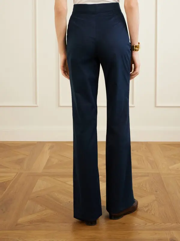 Giuliva Heritage Laura Cotton-blend Palazzo Pants
