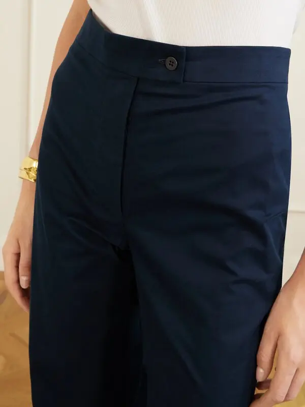 Giuliva Heritage Laura Cotton-blend Palazzo Pants