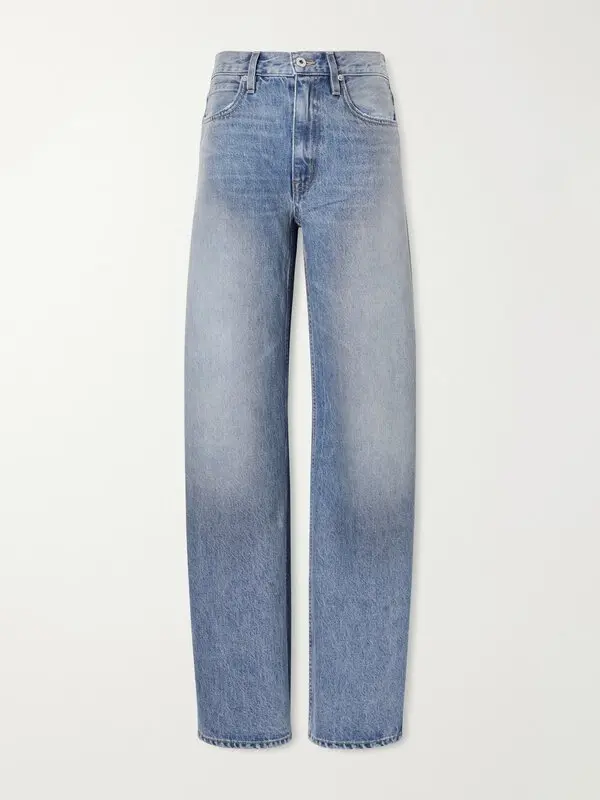 SLVRLAKE Cassie High-rise Wide-leg Jeans - Blue