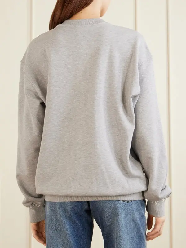 Stella McCartney Superstar Logo-printed Cotton-jersey Sweatshirt - Gray