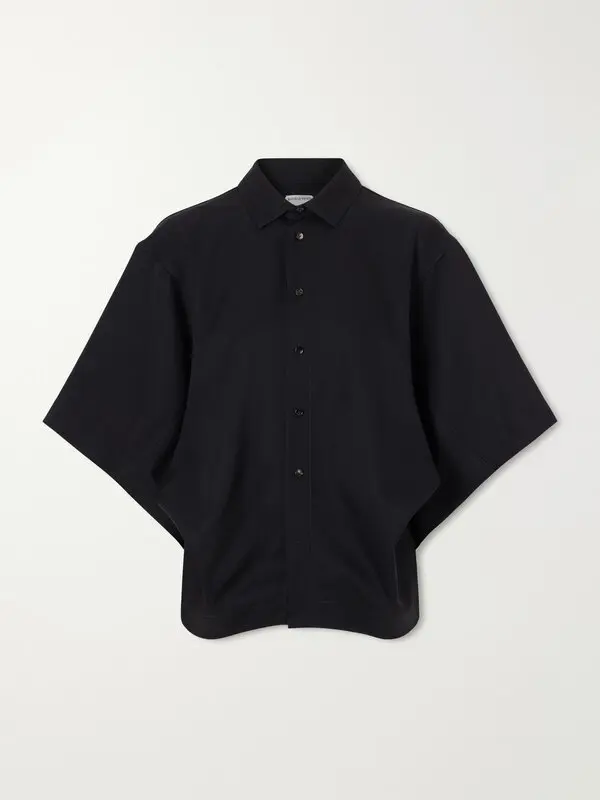 Bottega Veneta Wool-twill Shirt - Black