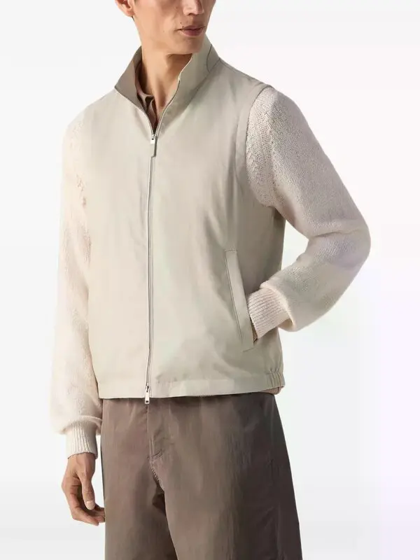 Zegna Zip Linen Vest
