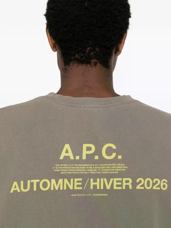A.p.c. Logo Print Crewneck T-shirt