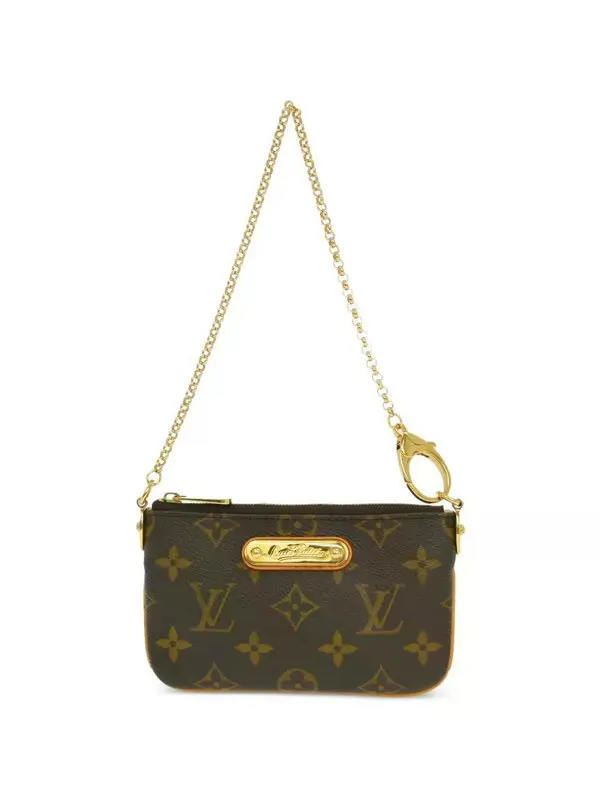 LOUIS VUITTON 2008 Monogram Pochette Milla Pm Mini Bag - Brown