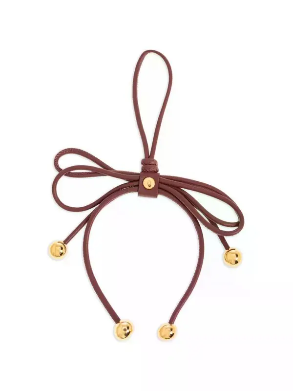 Furla Poppy Bow Detail Keychain - Red