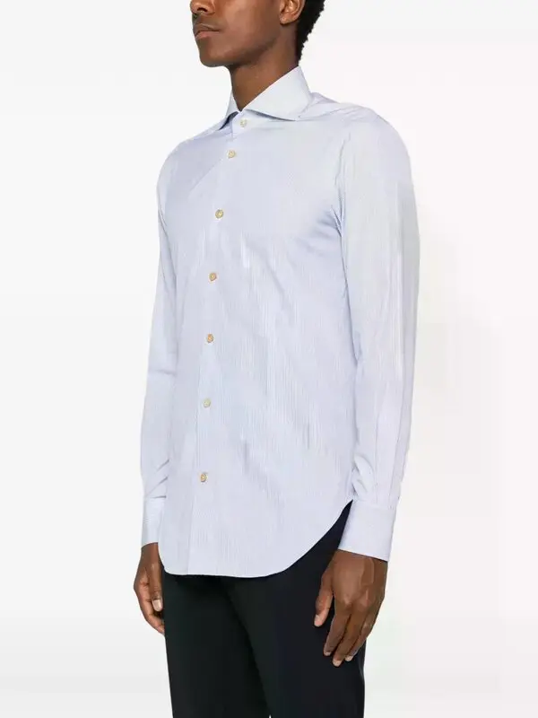 Kiton Striped Cotton Shirt